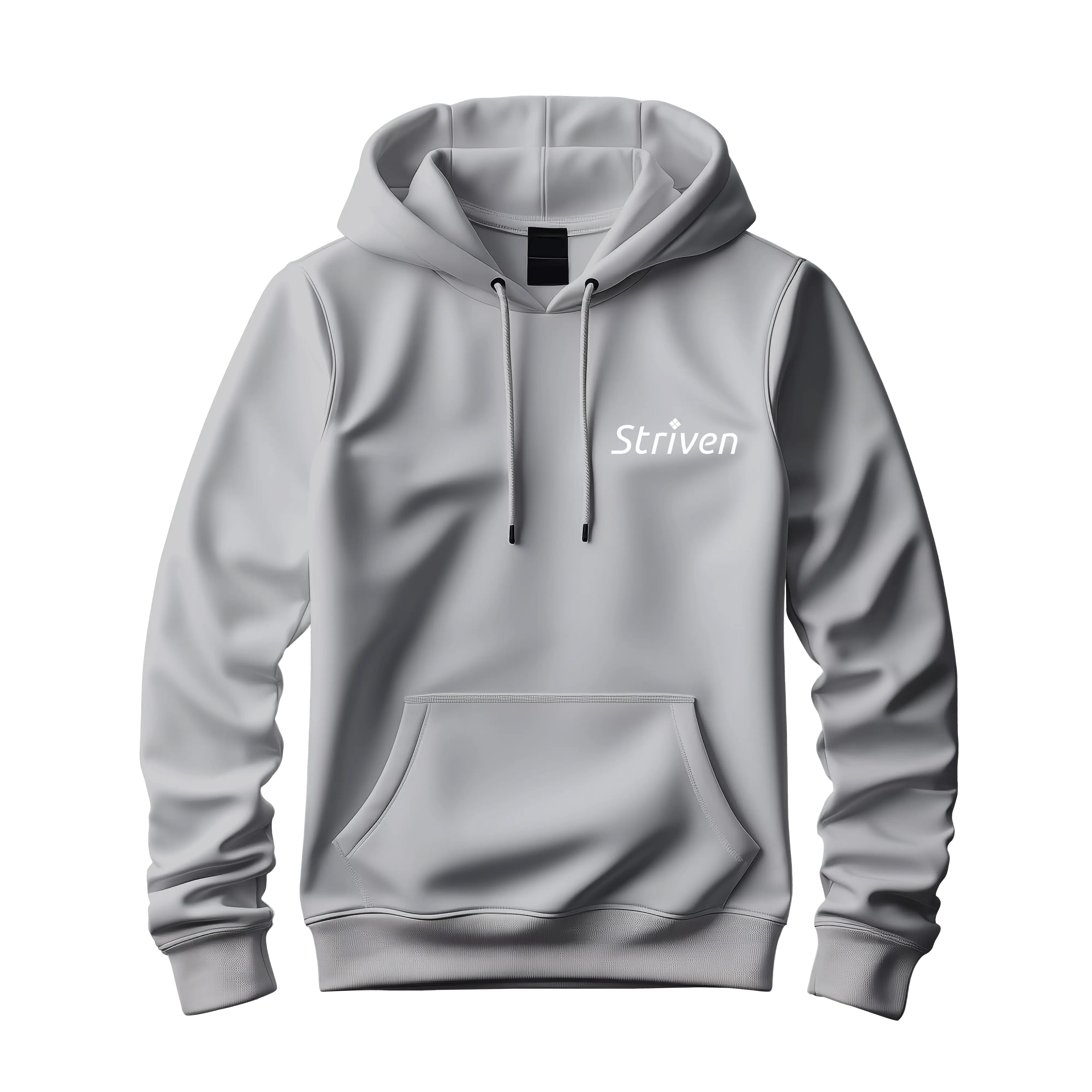 Grey Hoodie with Striven Logo – Mymilesgear