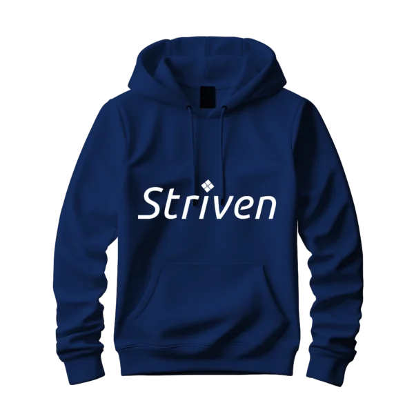 Blue Hoodie with Striven Logo – Mymilesgear